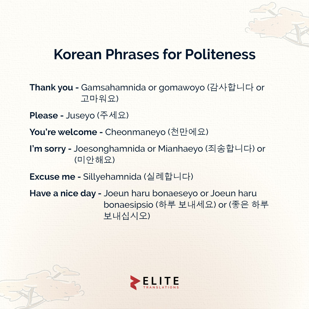 Basic Korean Phrases for Beginners