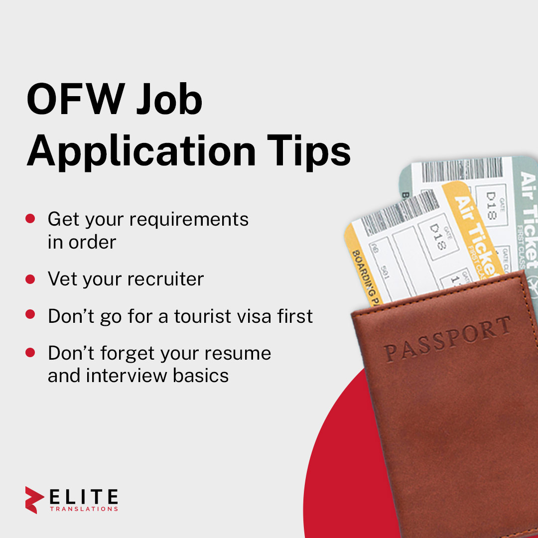 Application Tips for OFW Jobs